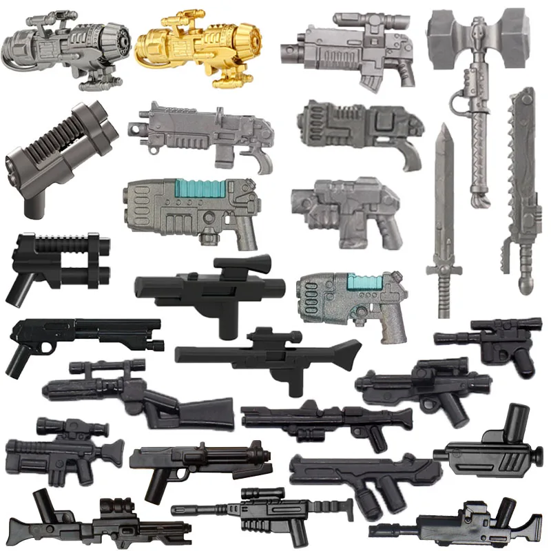 MOC War Building Blocks Movie Characters Soldier Weapons Accessories ...