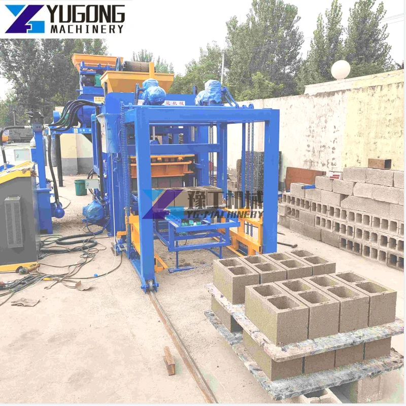YG Small Concrete Interlock CHB Block Molding Machine Cement Automatic ...