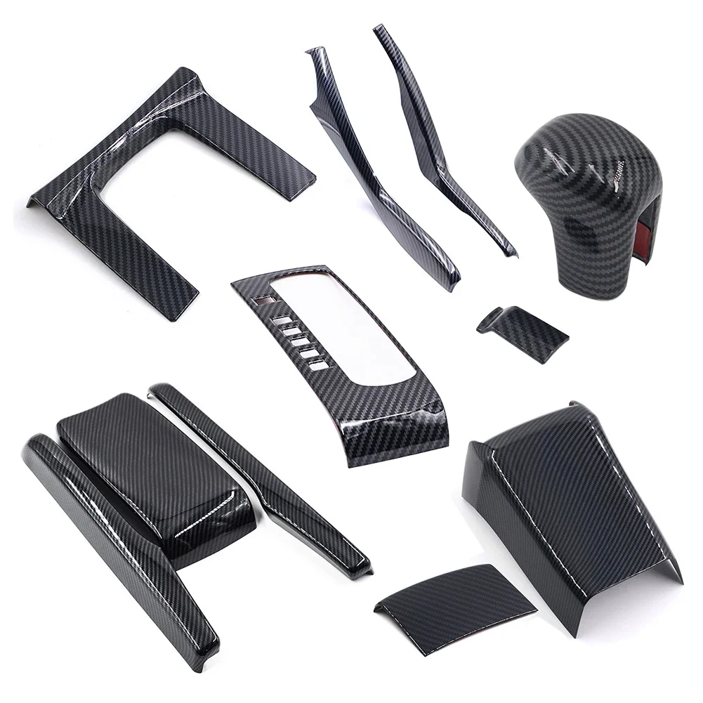 Karbon-Fiber-Araba-Di-li-Paneli-Trim-Vites-Paneli-Merkezi-Kol-Dayama ...