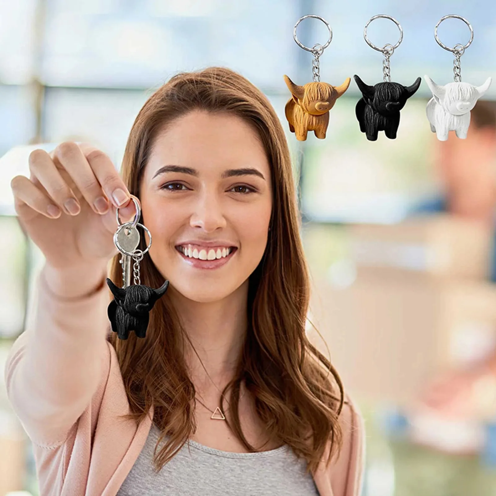 Mini Cow Key Chain - The Gifti Shop
