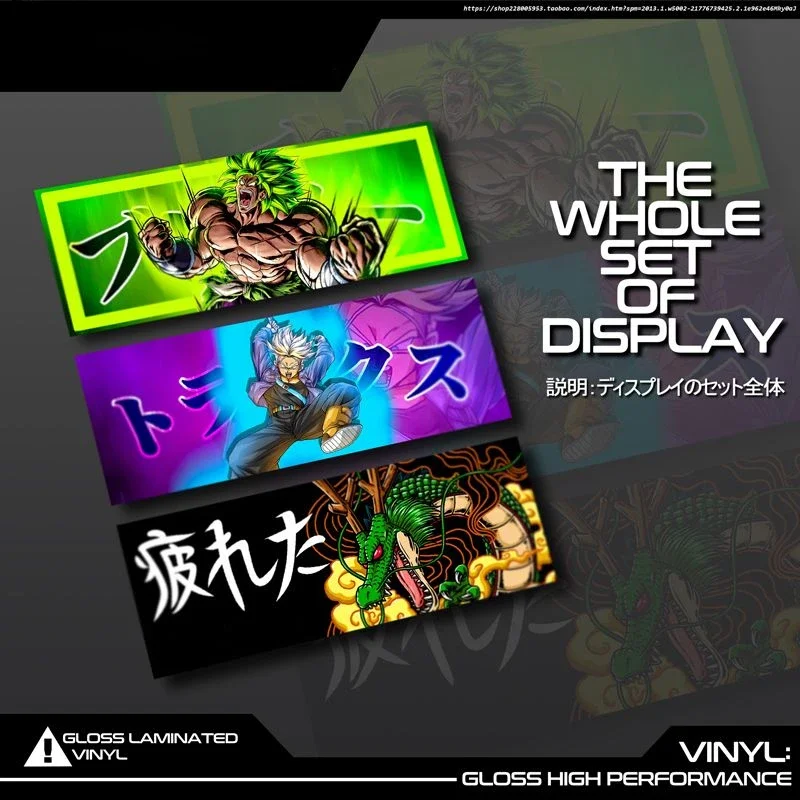 Pegatinas-reflectantes-de-Dragon-Ball-Super-GT-Z-Super-Sayajins-para ...