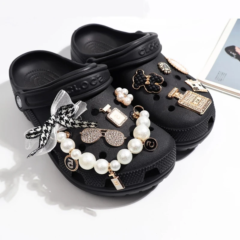 Luxury-Elegant-Croc-Charms-Designer-Fashion-Shiny-Gem-Rhinestone-Clogs ...