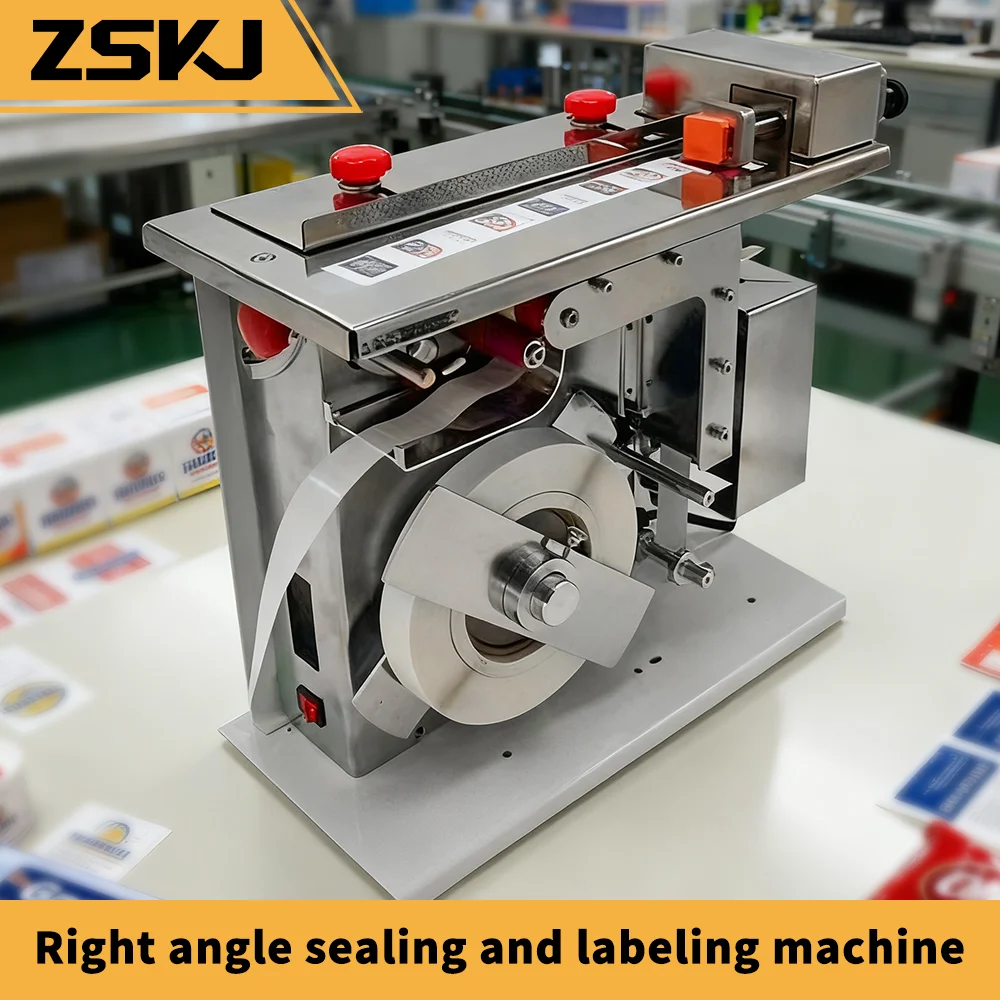 Semi-automatic sealing transparent self-adhesive 90 degree right angle ...