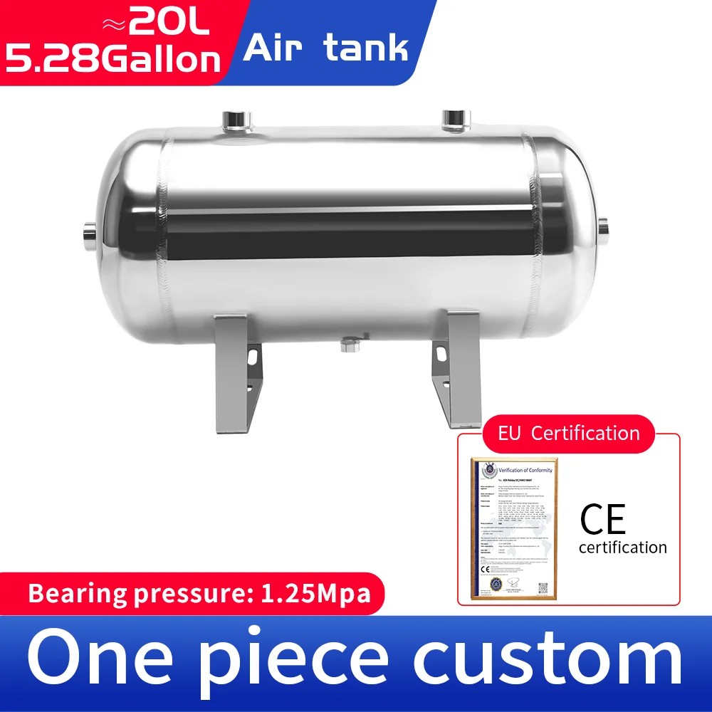 20L 304 Stainless Steel Small Horizontal Air Compression Tank Vacuum ...
