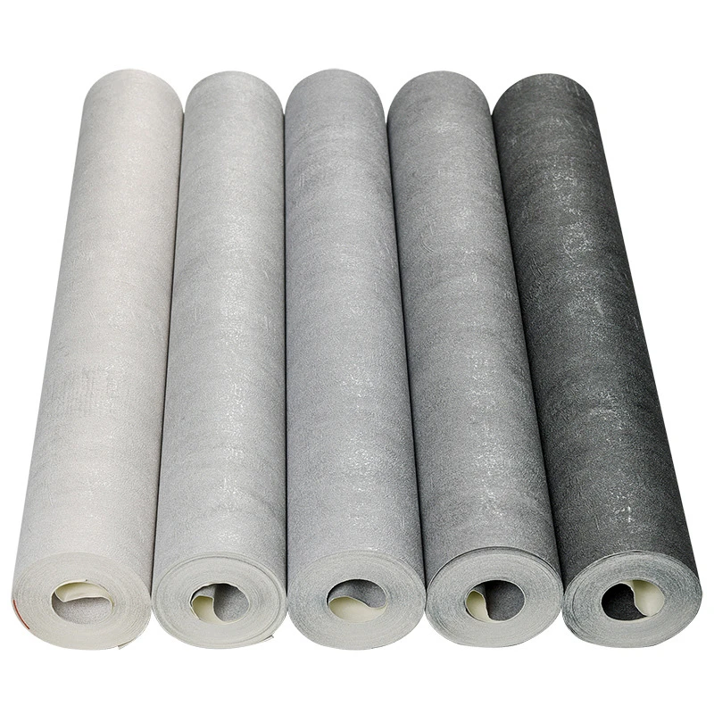 Light Nordic Gray Modern Roll Wallpaper Simple Retro Nostalgic ...