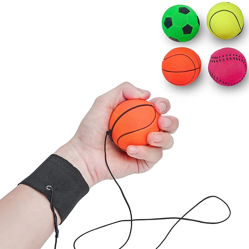 Wrist Return Ball Wrist Band Ball Rubber Rebound Ball Sports Bouncy ...
