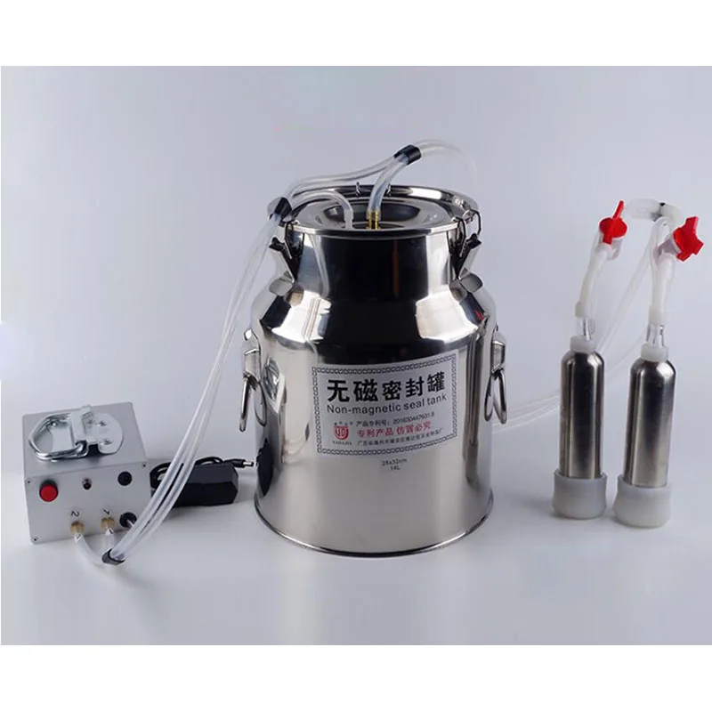 14L-Electric-Milker-Stainless-Steel-Bucket-for-Farm-Pasture-Cow-Goat ...