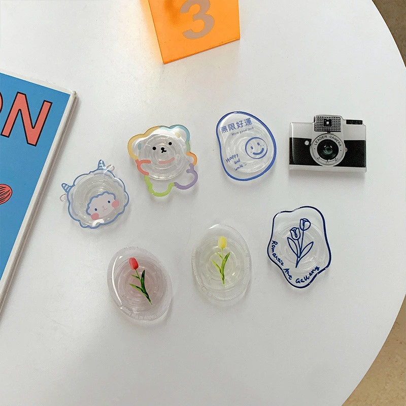 Acrylic Cute Sheep Tulip Universal Grip Tok Phone Holders Furry Stand ...