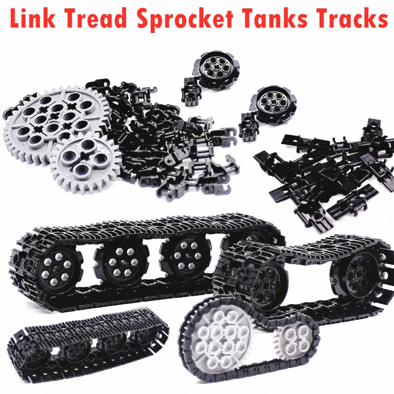 Technical-Parts-3711-3873-57518-57519-Building-Block-Brick-Link-Tread ...