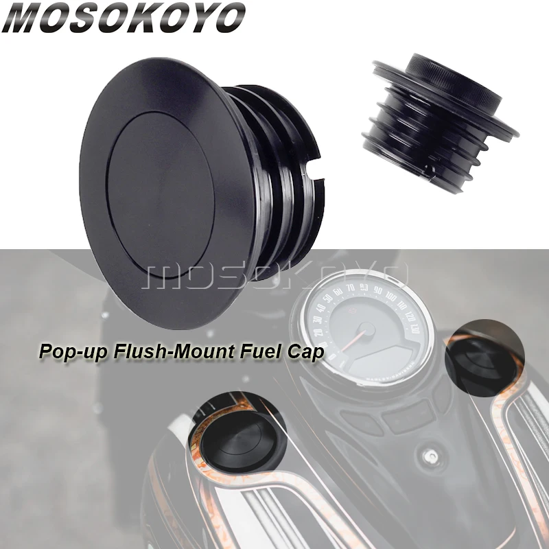 Motorcycle-CNC-Aluminum-Screw-In-Flush-Mount-Gas-Cap-Pop-Up-Vented-Fuel ...