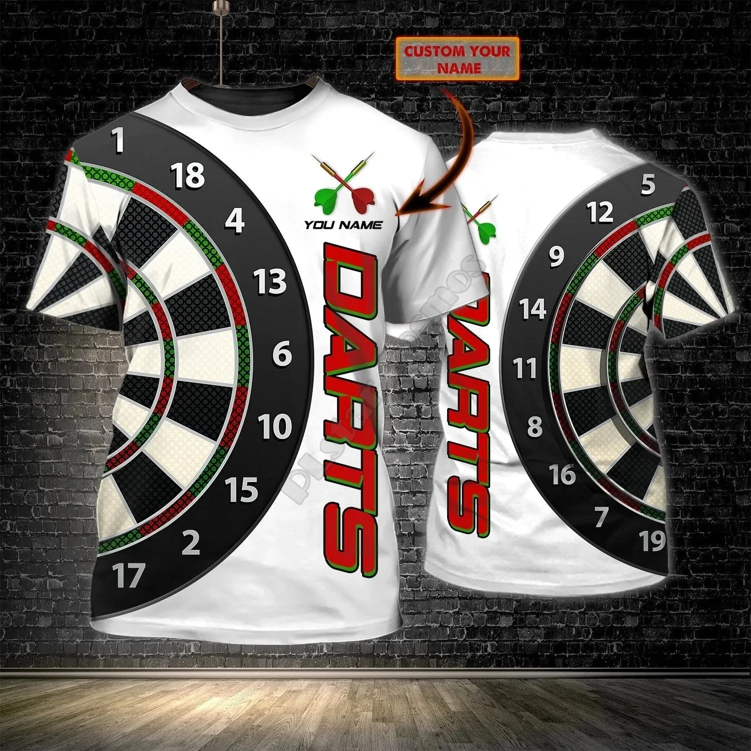 Personalisierte-Name-Dart-Sublimation-Dart-Shirts-F-r-Dart-Player-Darting-Liebhaber-3d-Gedruckt ...