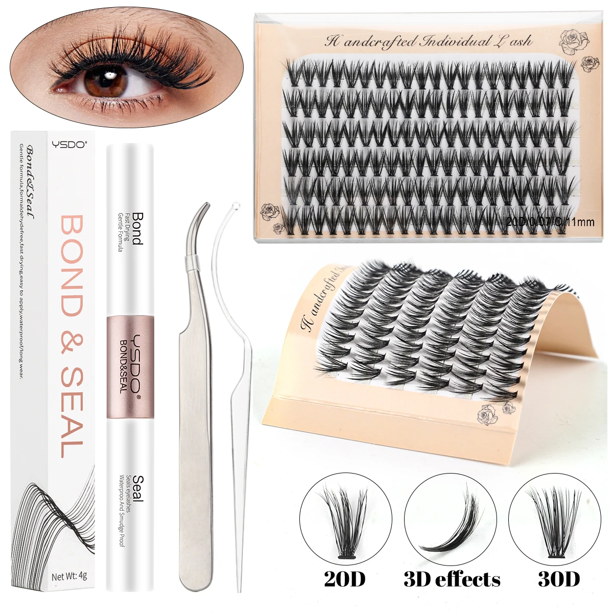 YSDO-False-EyeLash-Clusters-Glue-2-in-1-Bond-and-Seal-Glue-Lasting ...