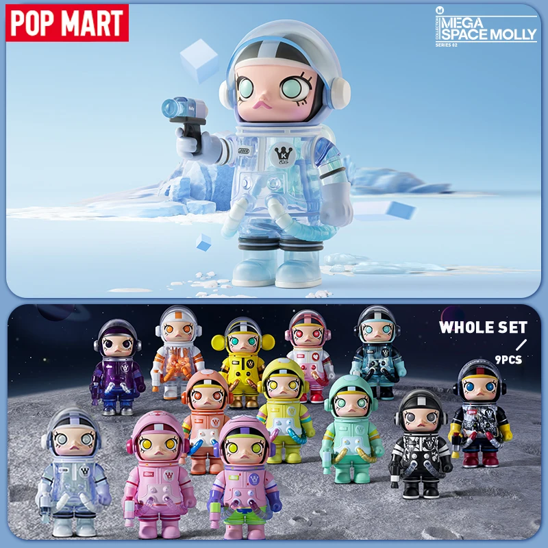 POP MART MEGA SPACE MOLLY 100% SERIES 02-B Mystery Box 1PC/9PCS POPMART ...