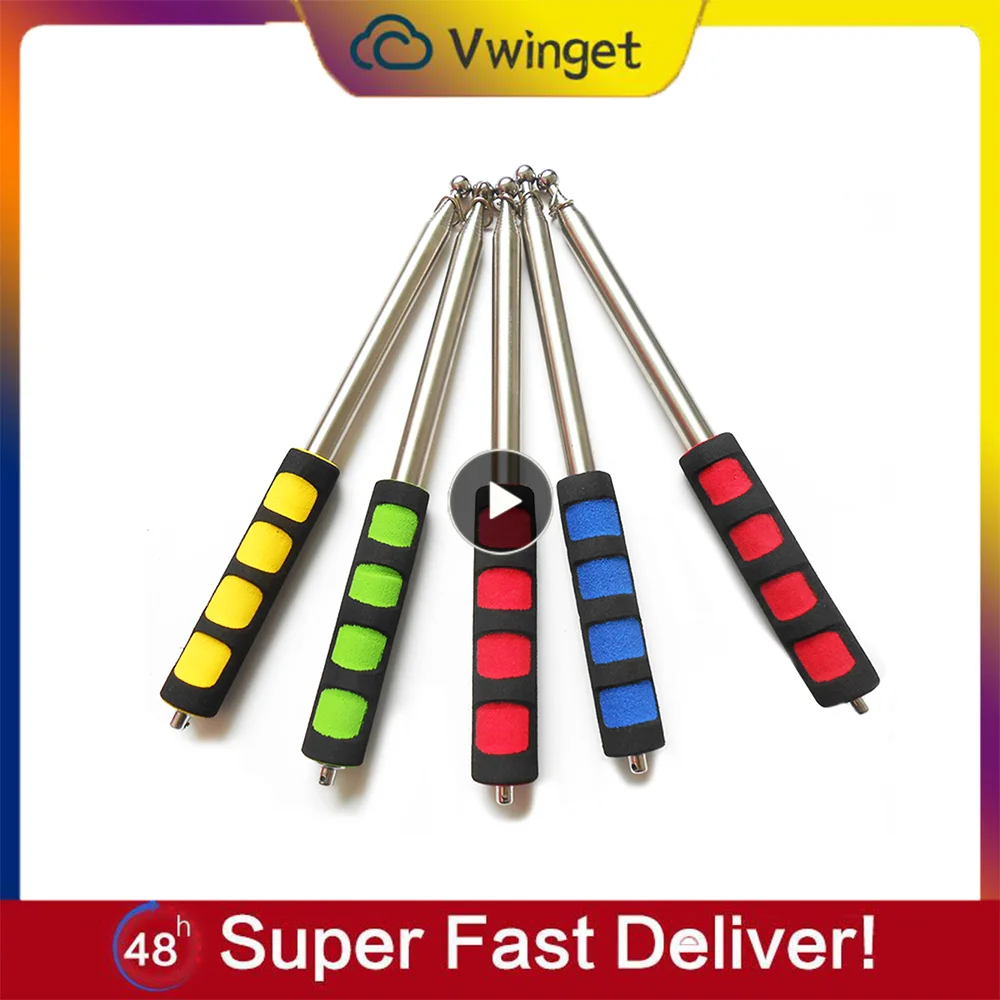 Multifunction-Telescopic-Teaching-Stick-Self-Defense-Hammer-Empty-Drum ...