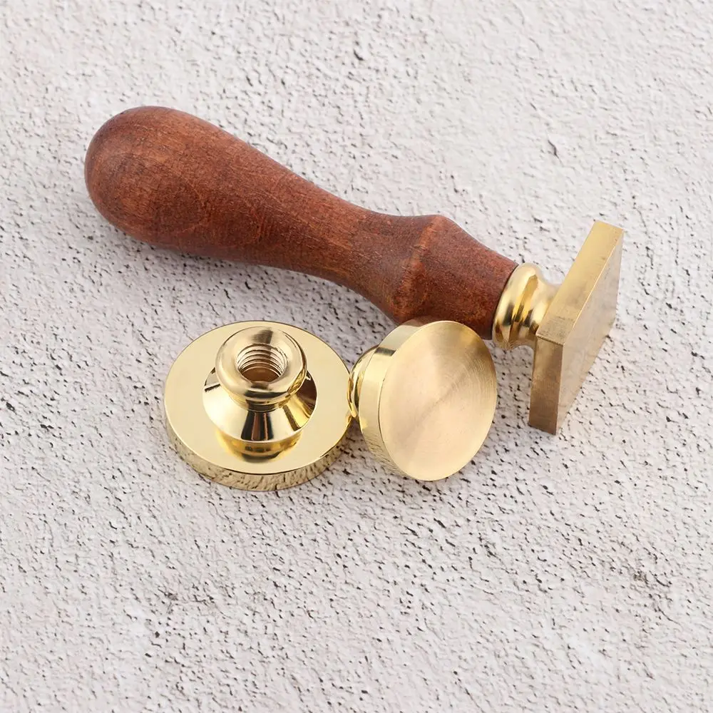 New-Wooden-Wax-Sealing-Stamp-Handle-Brass-Sealing-Wax-Stamps-Head-Retro ...