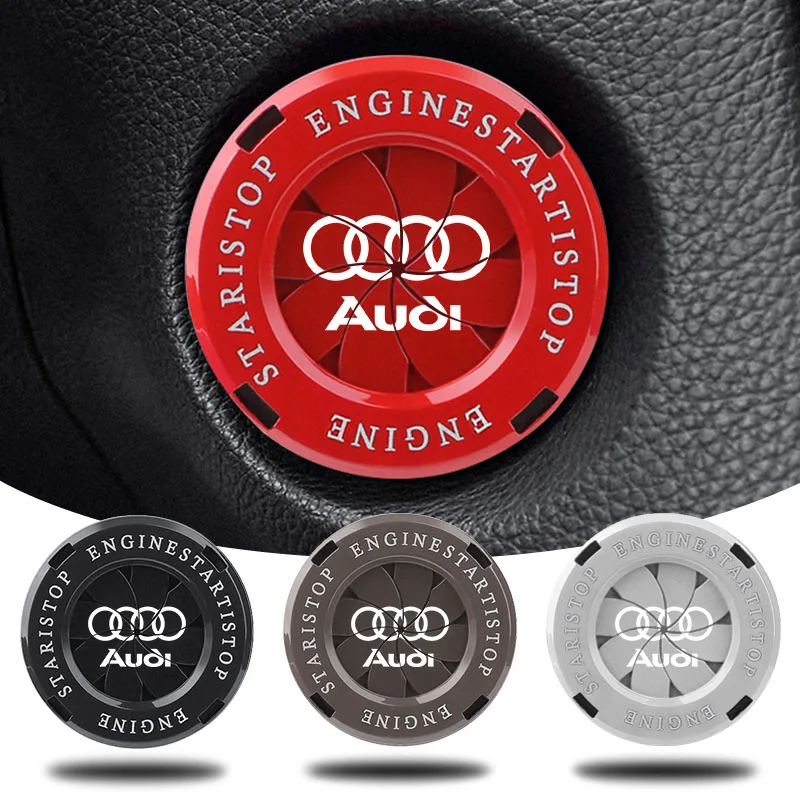 Car Ignition Switch Cover Keyless Start Button Rotate Cap Stickers For ...