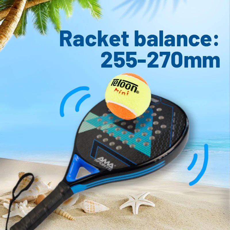 Original Padel Racket Carbon Fiber 3K Paddle Shovel Paddleball Racket ...