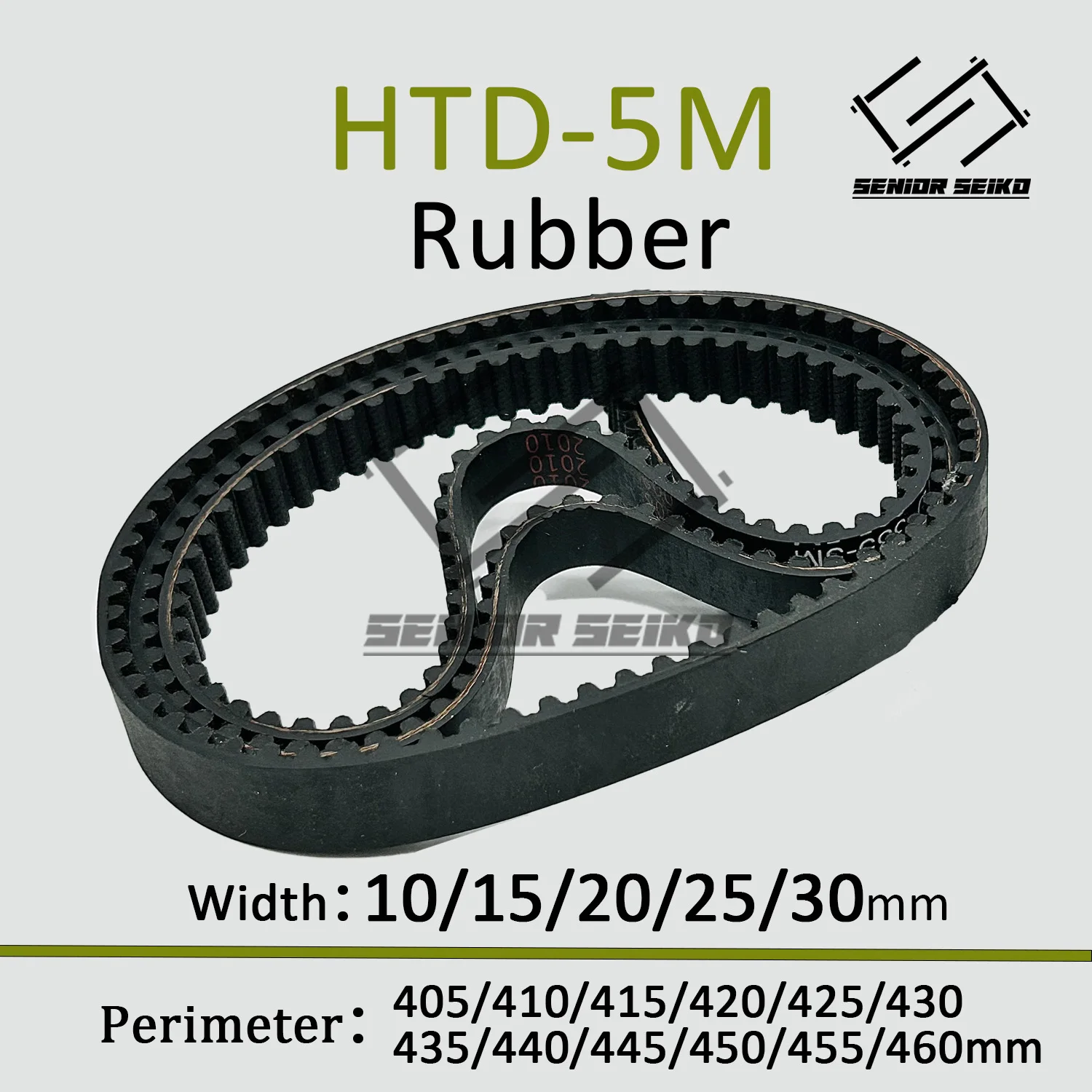 HTD 5M Timing Belt Length 405/410/415/420/425/430/435/440/445/450/455 ...