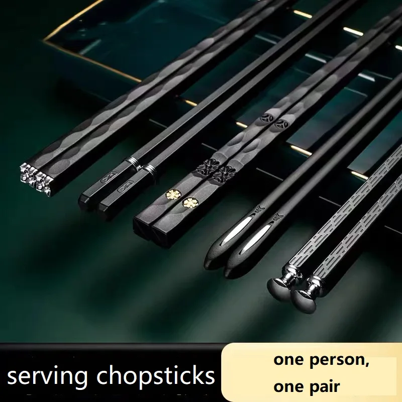 Metal-reutiliz-vel-coreano-Chopsticks-Set-Lou-a-de-liga-saud-vel-sushi ...