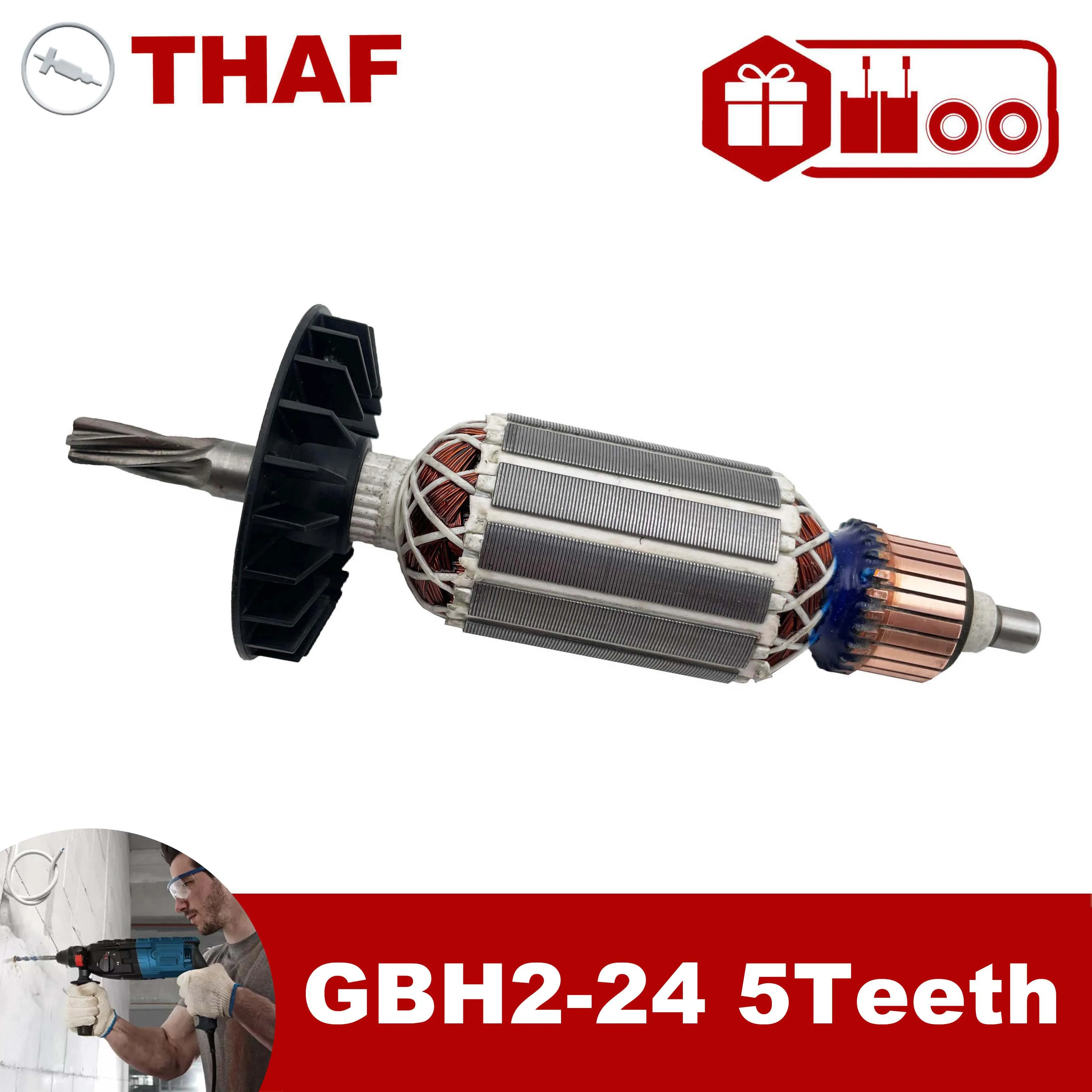 AC220V-240V-Armature-Rotor-Anchor-Replacement-for-BOSCH-Rotary-Hammer ...