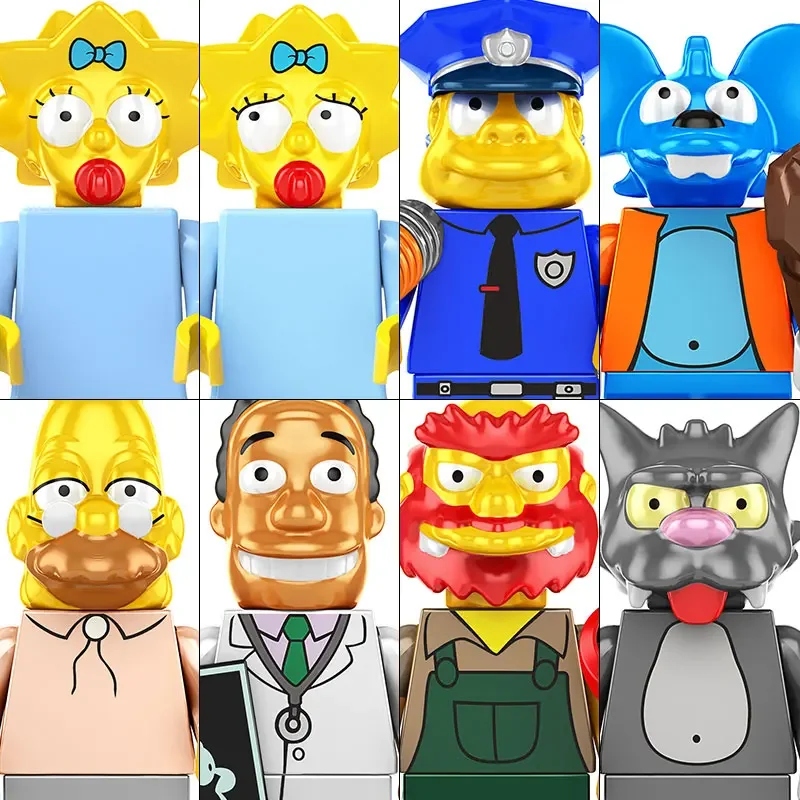 Bloques-de-construcci-n-de-los-Simpsons-para-ni-os-figuras-de-acci-n-de ...