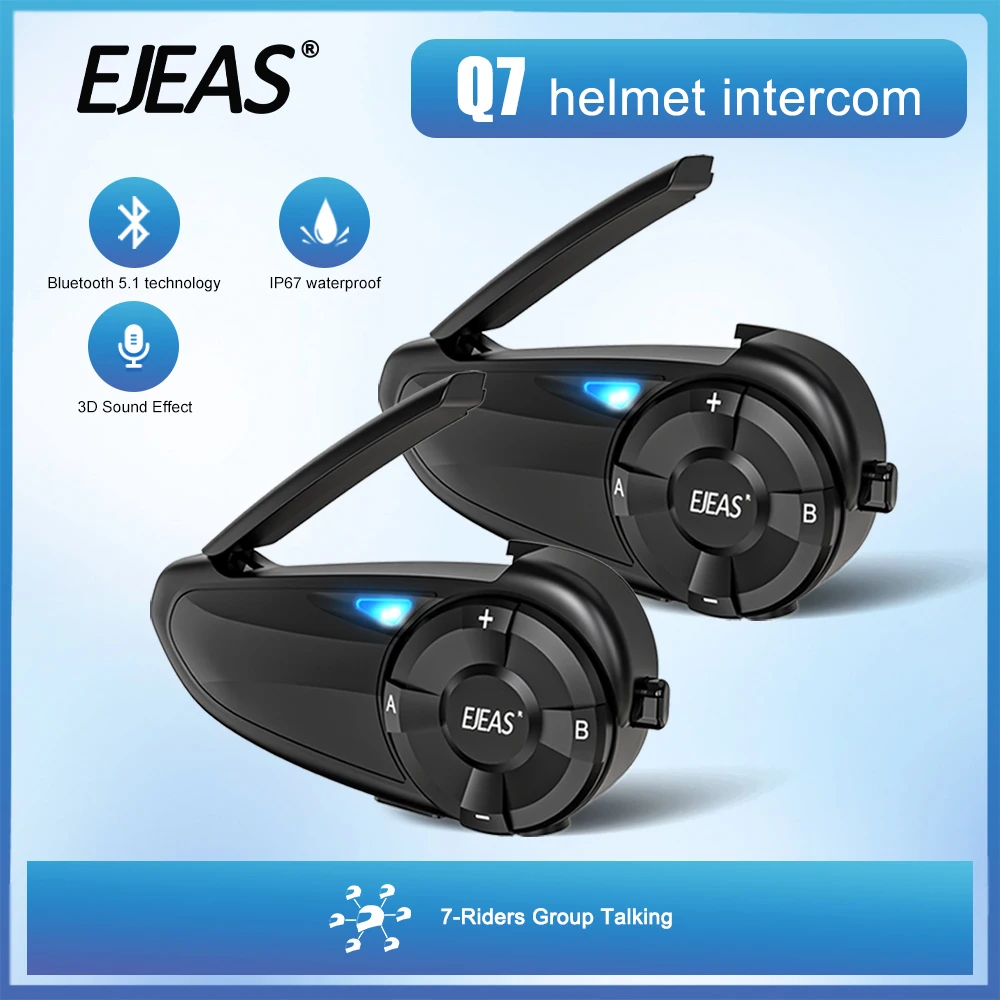 EJEAS-Q7-Type-C-Motocicleta-Interphone-Capacete-Intercom-Headset-BT5-1 ...