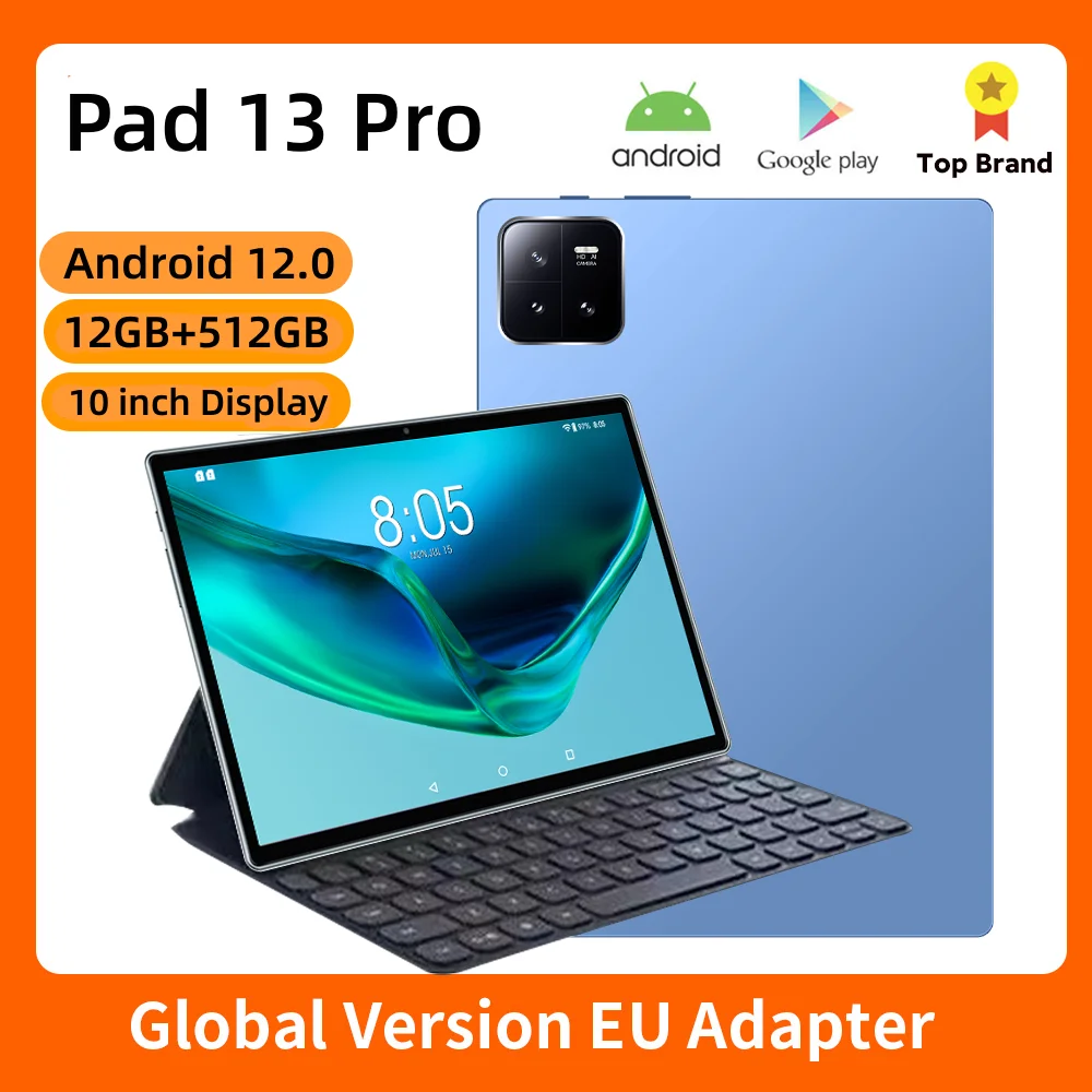 Tablet Pad 13 Pro Android 12,Snapdragon 2023プロセッサ,870 GB RAM,256GB ROM ...