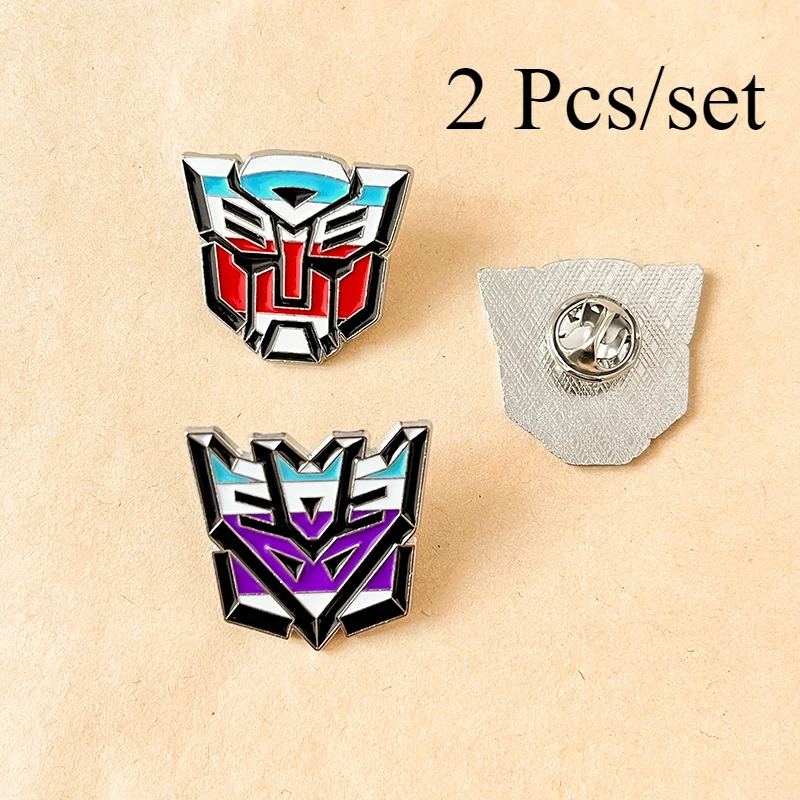 2-Pcs-set-Movie-Transformers-Enamel-Pins-Men-Collar-Badge-Vroom-Badge ...