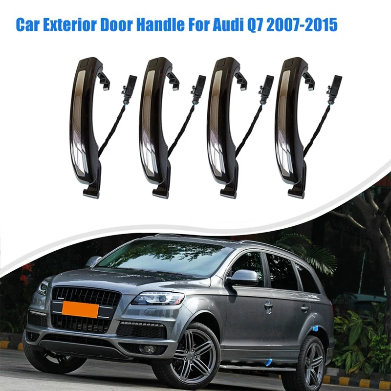 4Pcs-Car-Black-Smart-Sensor-Exterior-Door-Handle-Parts-Accessories-For ...