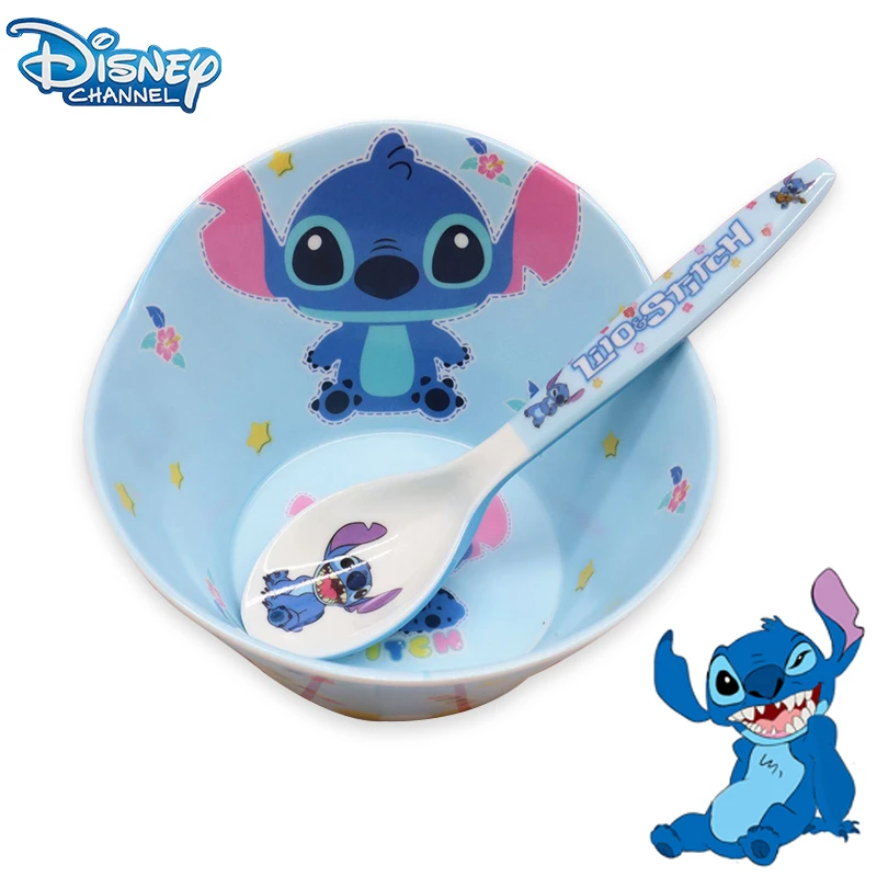 Disney Stitch Tableware Bowl | Melamine Soup Bowl Spoon | Set Bowls ...
