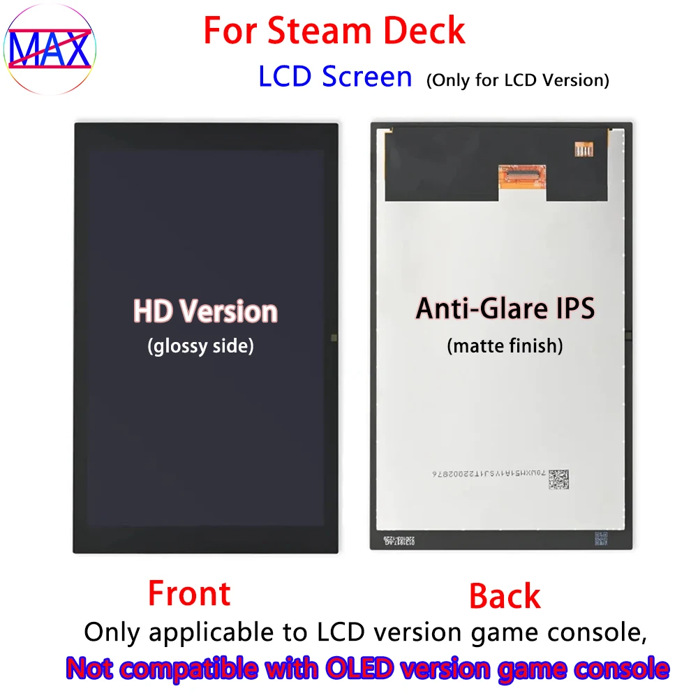 Originální nová HD LCD obrazovka pro herní konzoli Steam Deck Náhradní ...