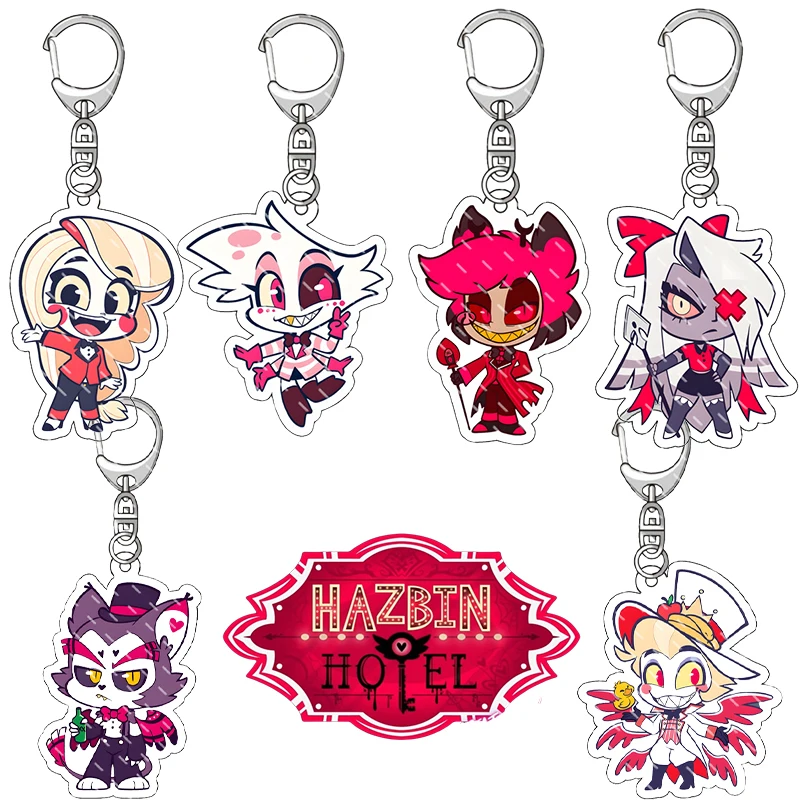 Hazbin-Hotel-Cartoon-Acrylic-Keychain-Anime-Figure-Charlie-Morningstar ...