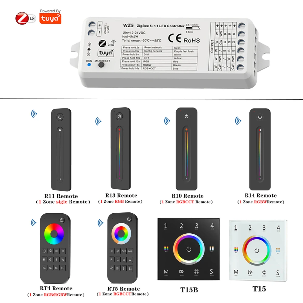 Zigbee Rgb Remote Controller | Tuya Zigbee Rgb Controller | Zigbee Rgb ...