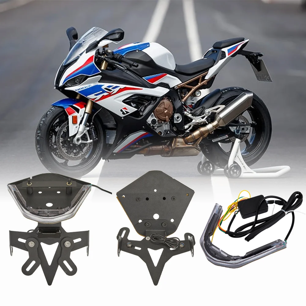 For-BMW-S1000RR-Wave-Taillight-License-Plate-Holder-Turn-Signals-Light ...
