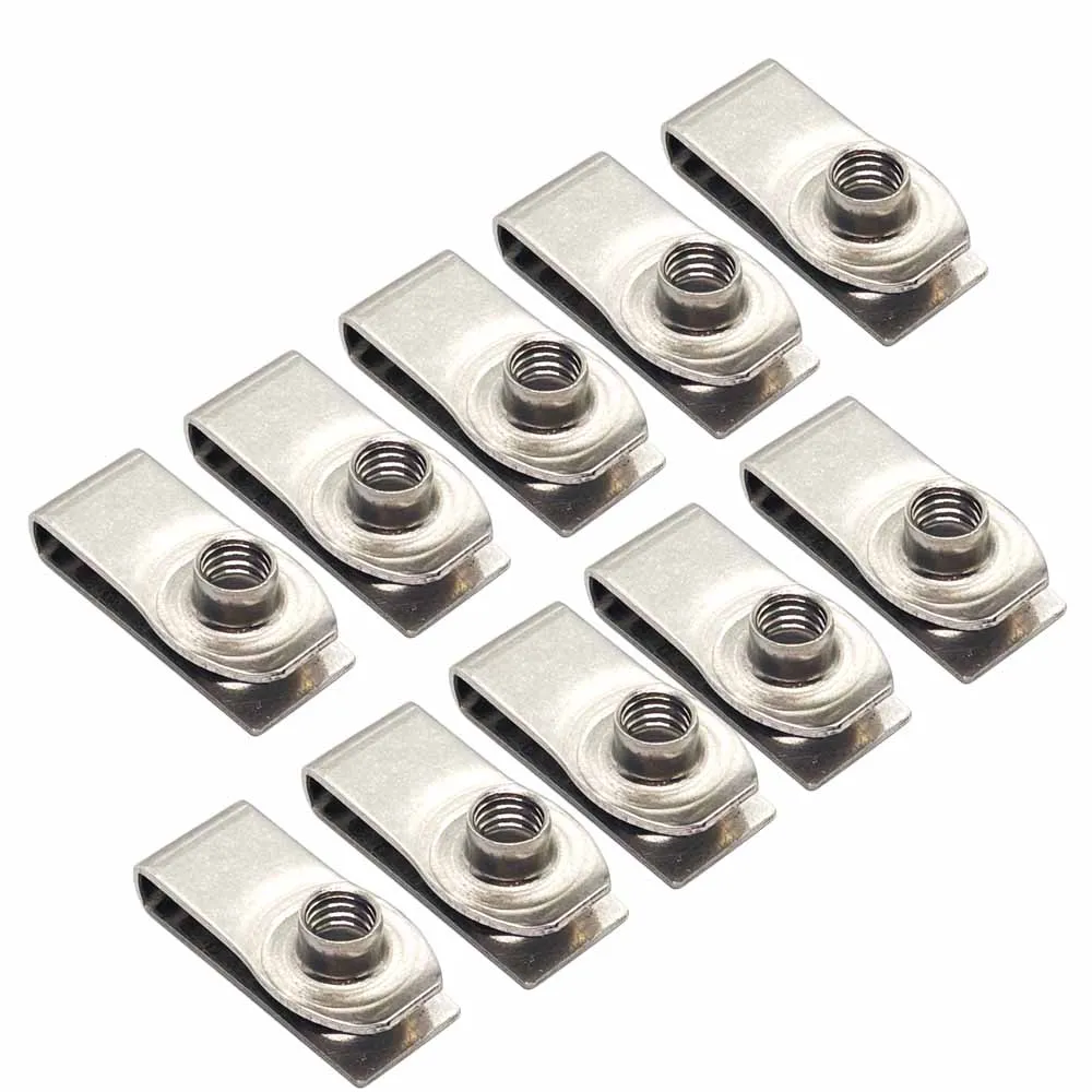 Clips-tipo-U-de-acero-inoxidable-para-coche-y-motocicleta-10-piezas-de ...