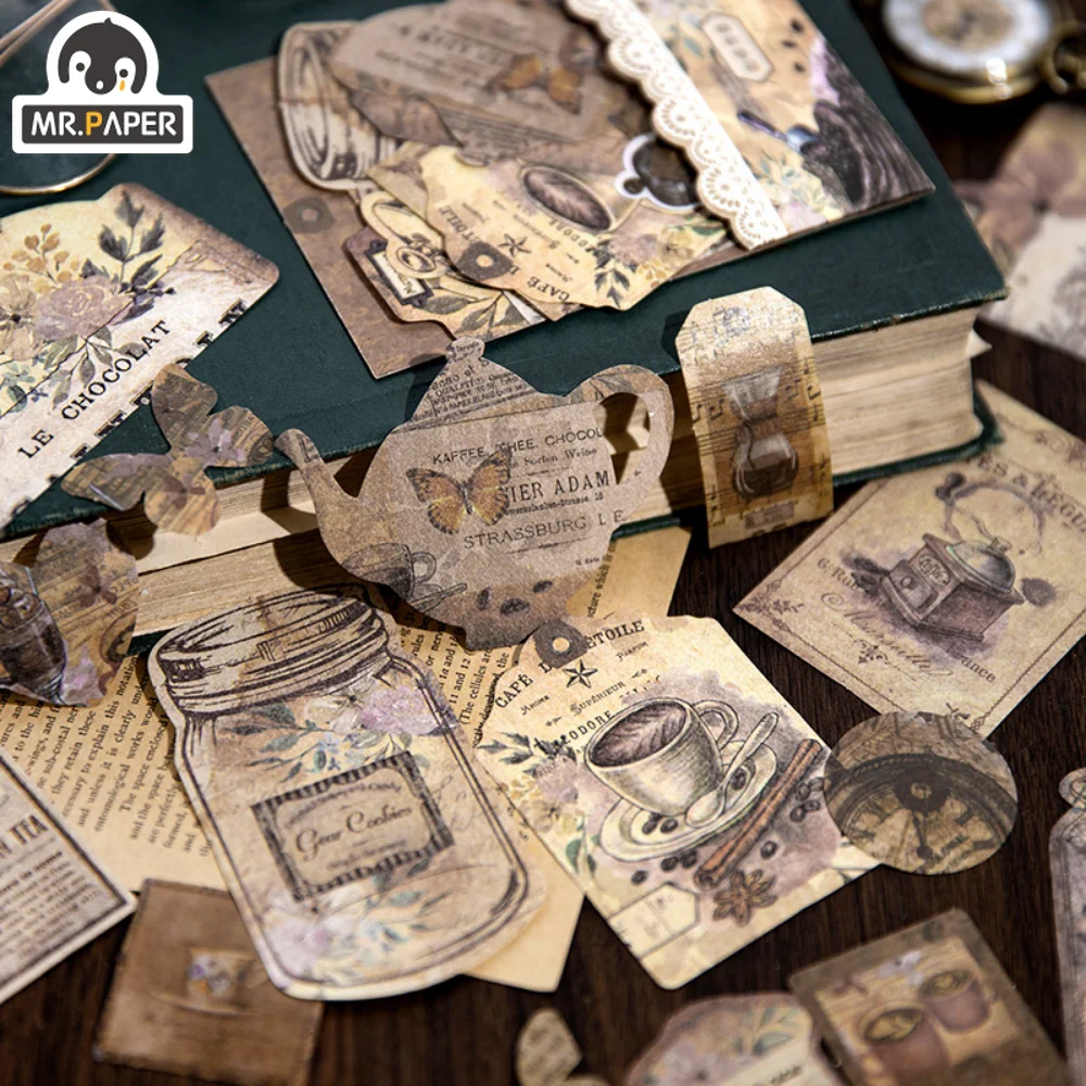 Mr-Paper-4-Styles-40-Sheets-pack-Vintage-Paper-Artistic-Beautiful-Vase ...