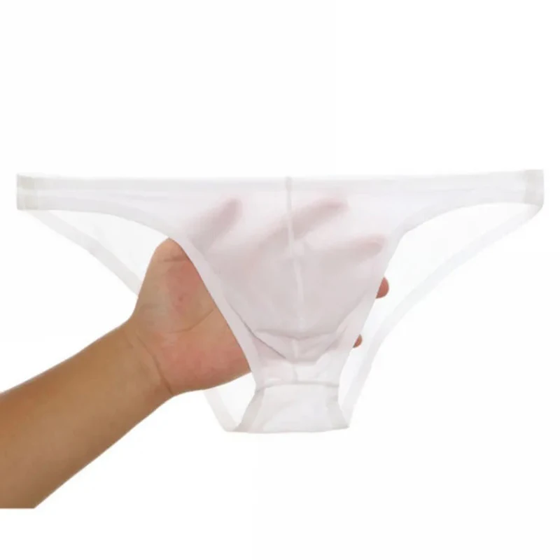Men Transparent Bath Briefs Low-rise Super Thin Breathable Swim Trunks ...