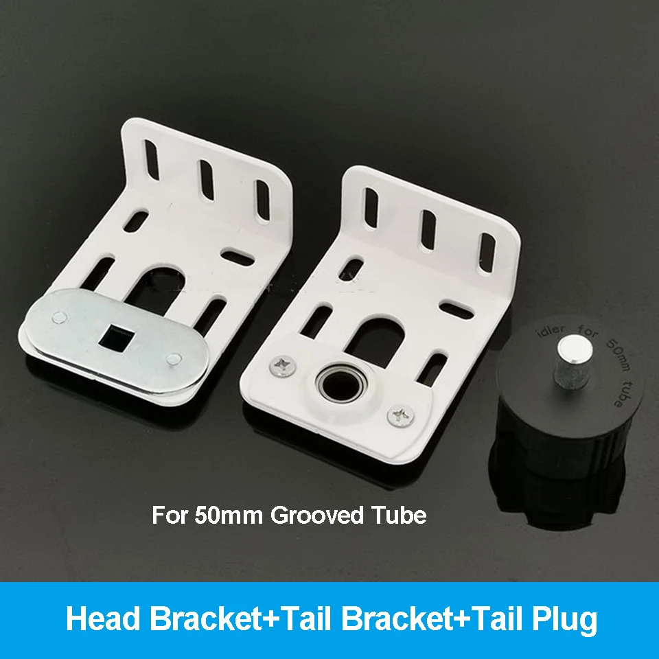 Head-Bracket-Tail-Bracket-idler-for-Dooya-50mm-Grooved-Tube-Fixed-Brackets-Accessories-for ...