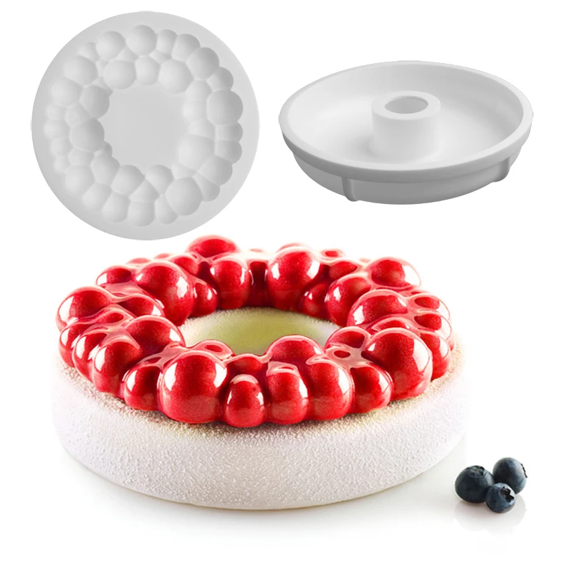 Circular Bubble Design Dessert Decorating Tools Donut Silicone Cake ...