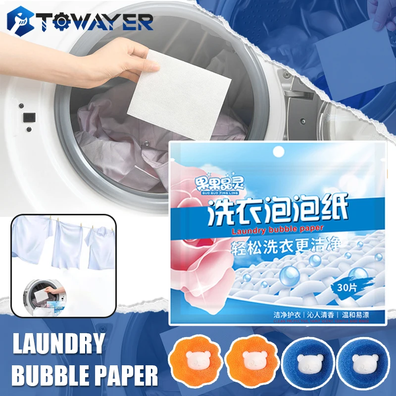 30 120PCS Laundry Tablets Concentrated Washing Powder Underwear ...