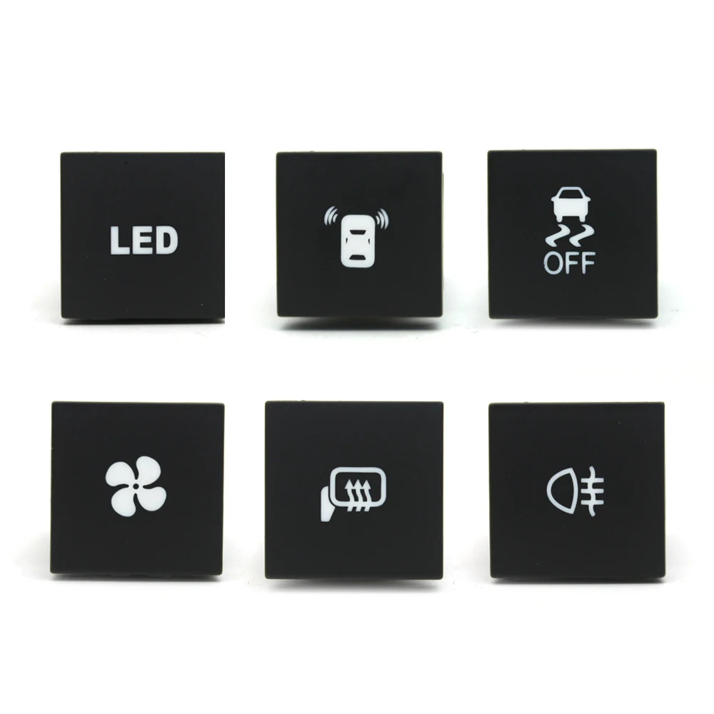 1-Pc-Car-Red-LED-DRL-Light-Power-On-Off-Switch-Button-Auto-Accessories ...