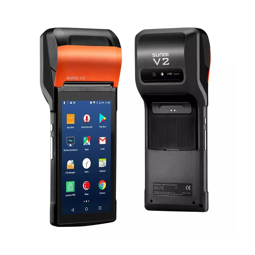 New-V2-Android7-1-handheld-POS-terminal-printer-PDA-scanner-5-45-HD ...