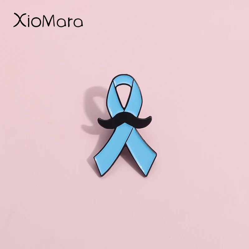 Blue-Ribbon-Care-Men-s-Health-Enamel-Brooch-Custom-Prostate-Cancer ...
