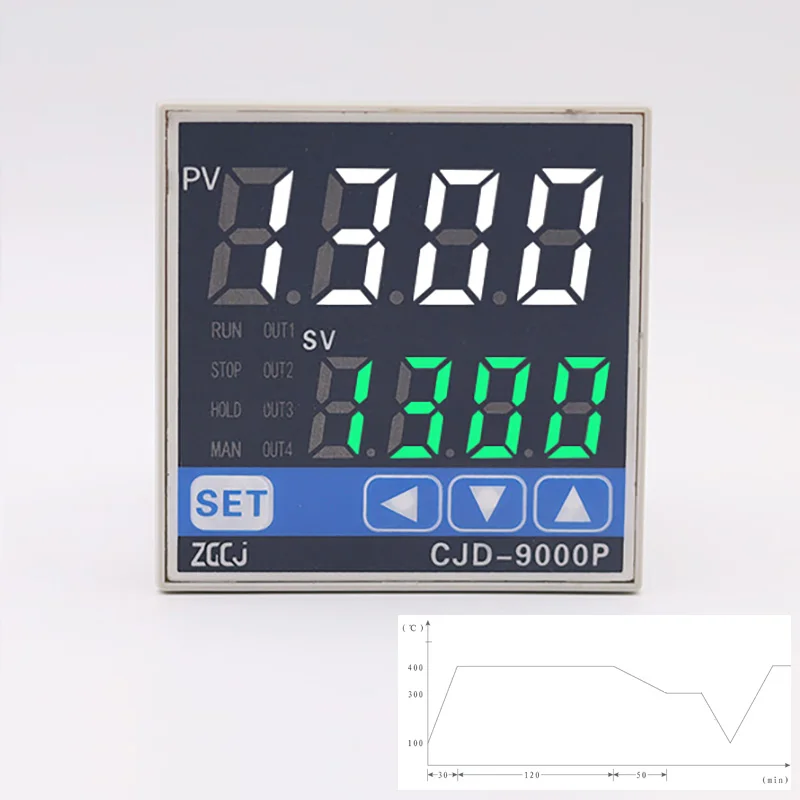 Digital-programmable-temperature-curve-thermostat-Temperature-and-timer-2-in-1-ramp-soak-pid ...