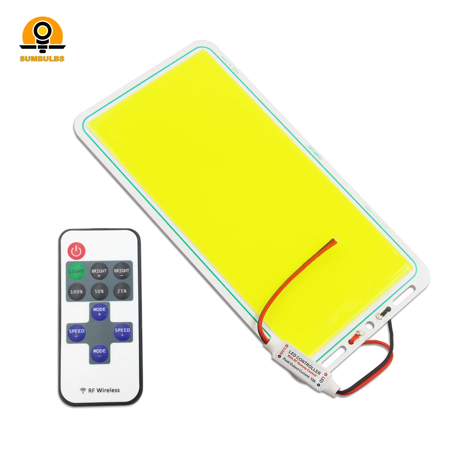 Ultra-Bright-70W-DC-12V-Flip-LED-COB-Chip-Panel-Light-with-Dimmer-for ...