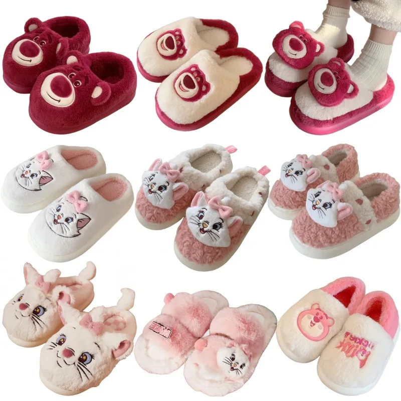 MINISO-Kawaii-Disney-Marie-Cat-Lotso-Autumn-Winter-Cotton-Shoes-Cartoon ...