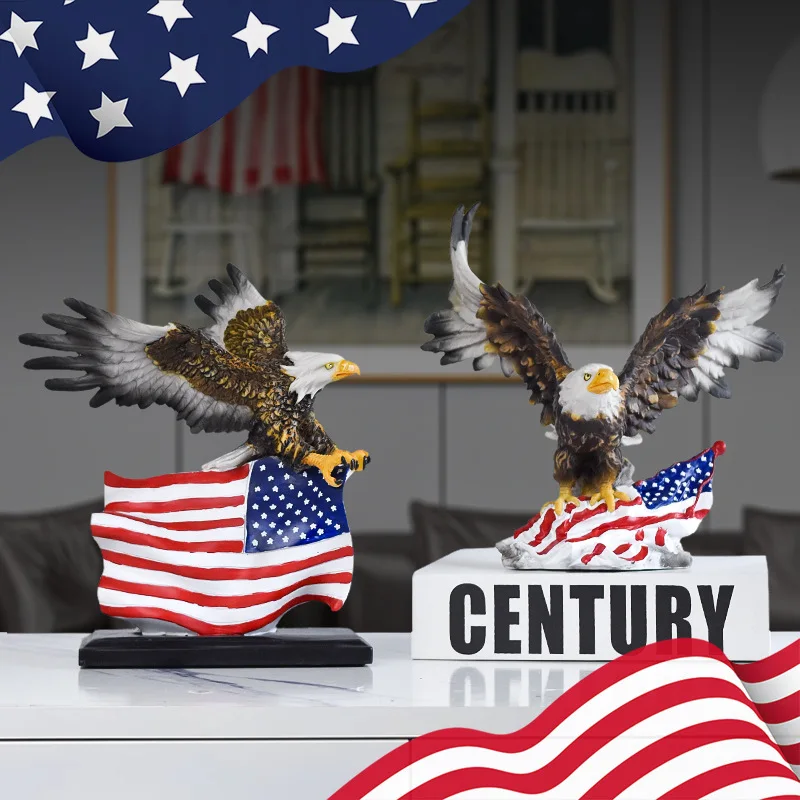New-American-Independence-Day-simulation-big-eagle-resin-ornaments-home ...