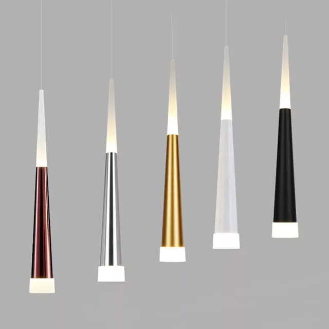 Conical LED Tube Pendant Lights - Lighting4Home