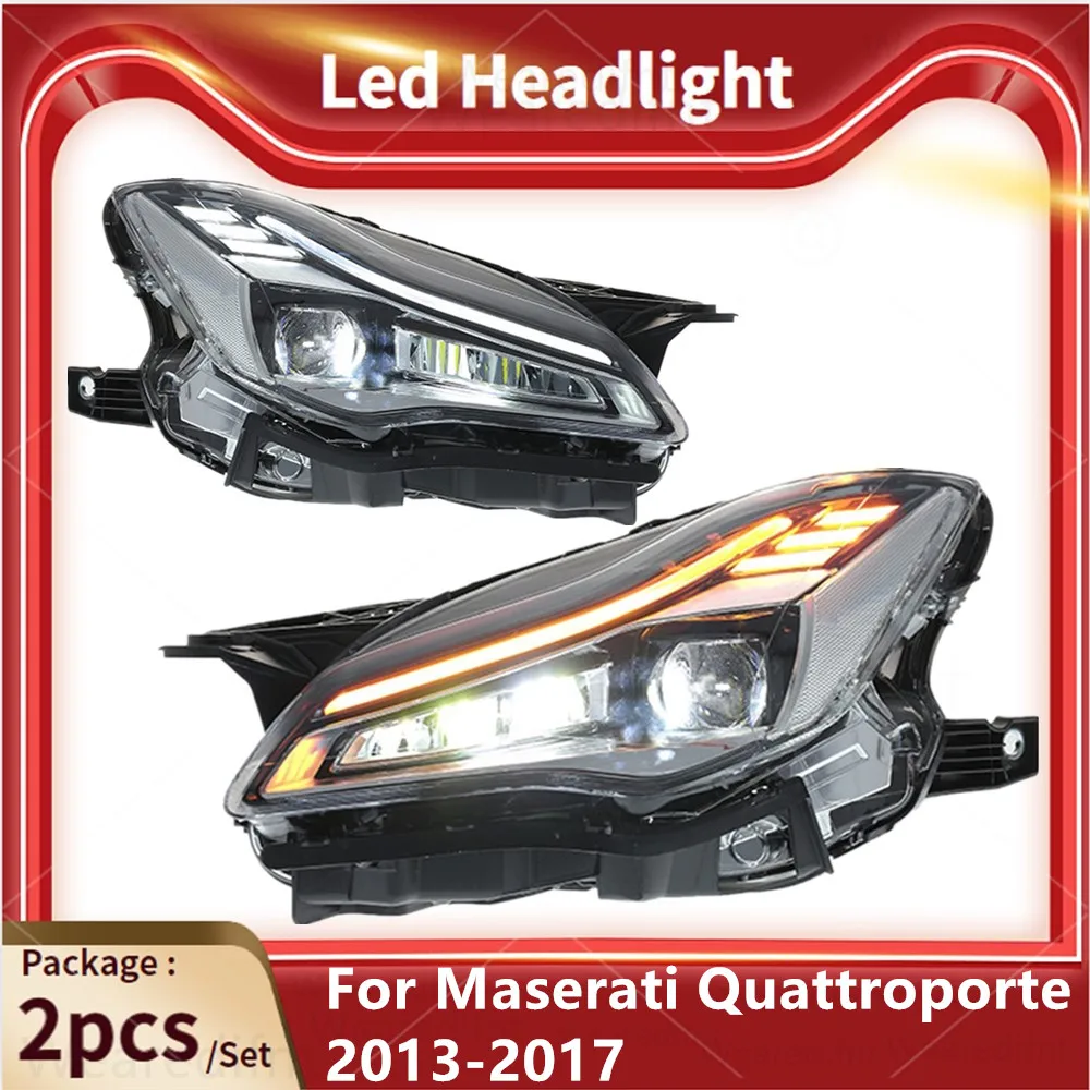 Car-LED-Headlights-For-Maserati-Quattroporte-2013-2017-Upgrade-New-Full ...