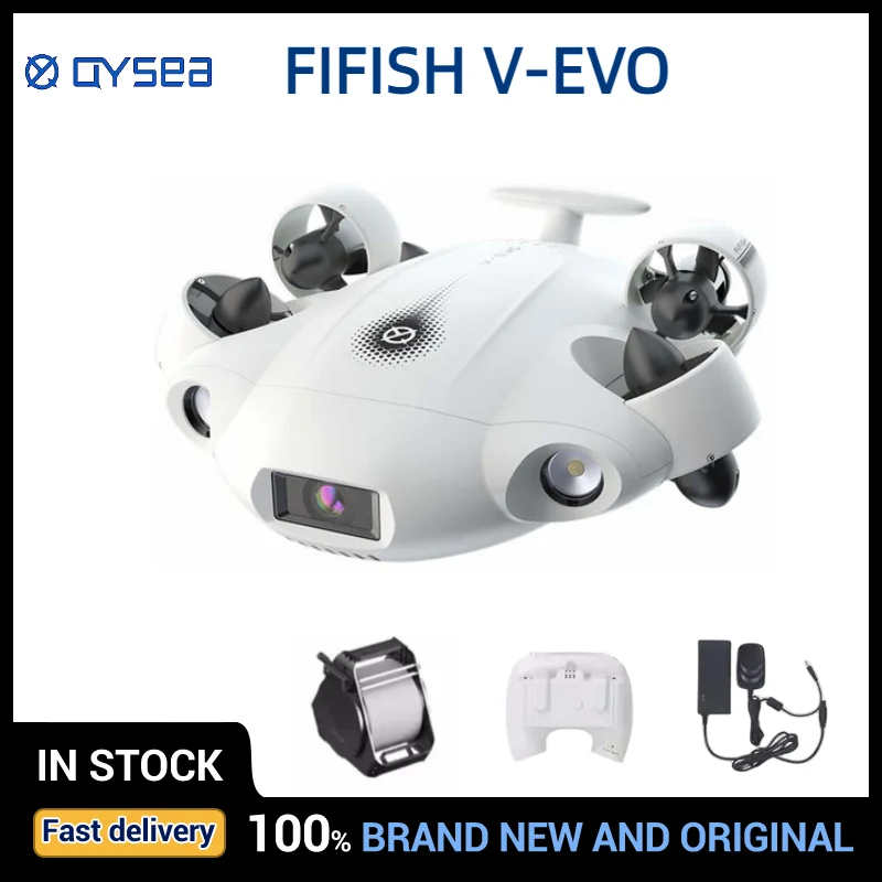 FIFISH-V-EVO-4K-60FPS-Underwater-Drone-AI-Vision-Lock-QYSEA-360 ...